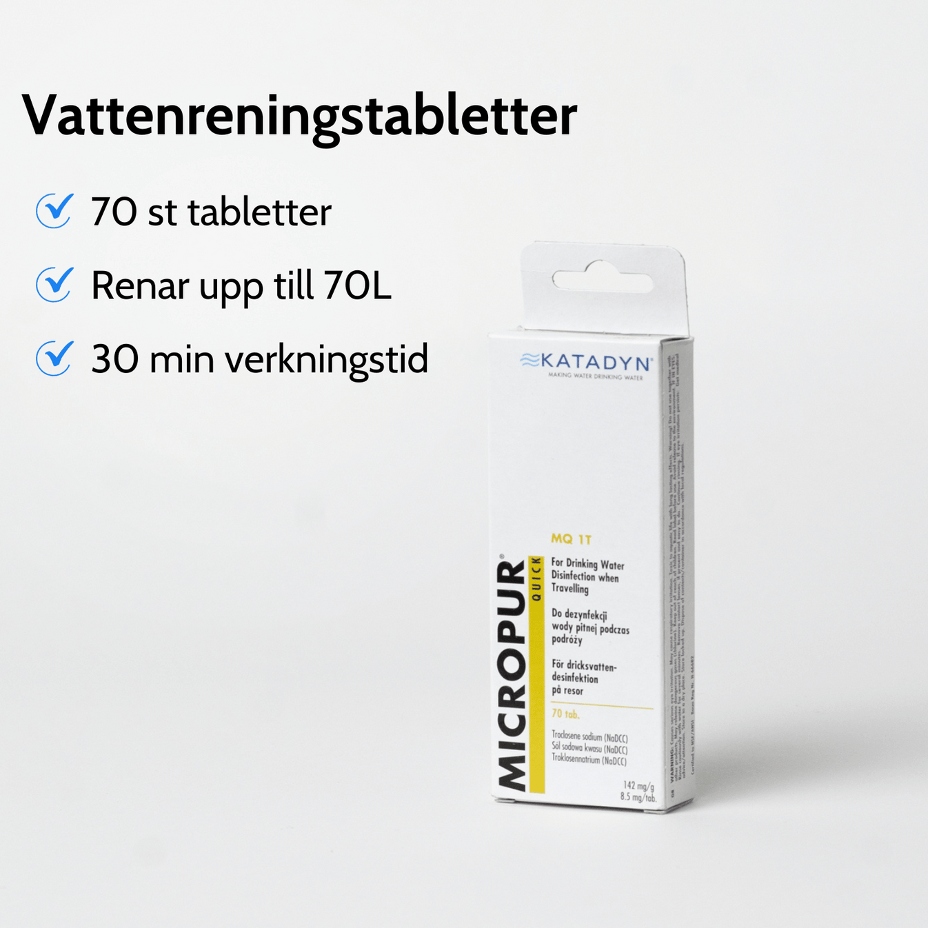 Vattenreningstabletter – Bered Sverige AB